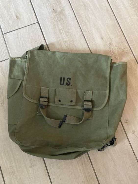 Sac vintage US Army kaki, solide et spacieux (Gebraucht) in Birsfelden ...