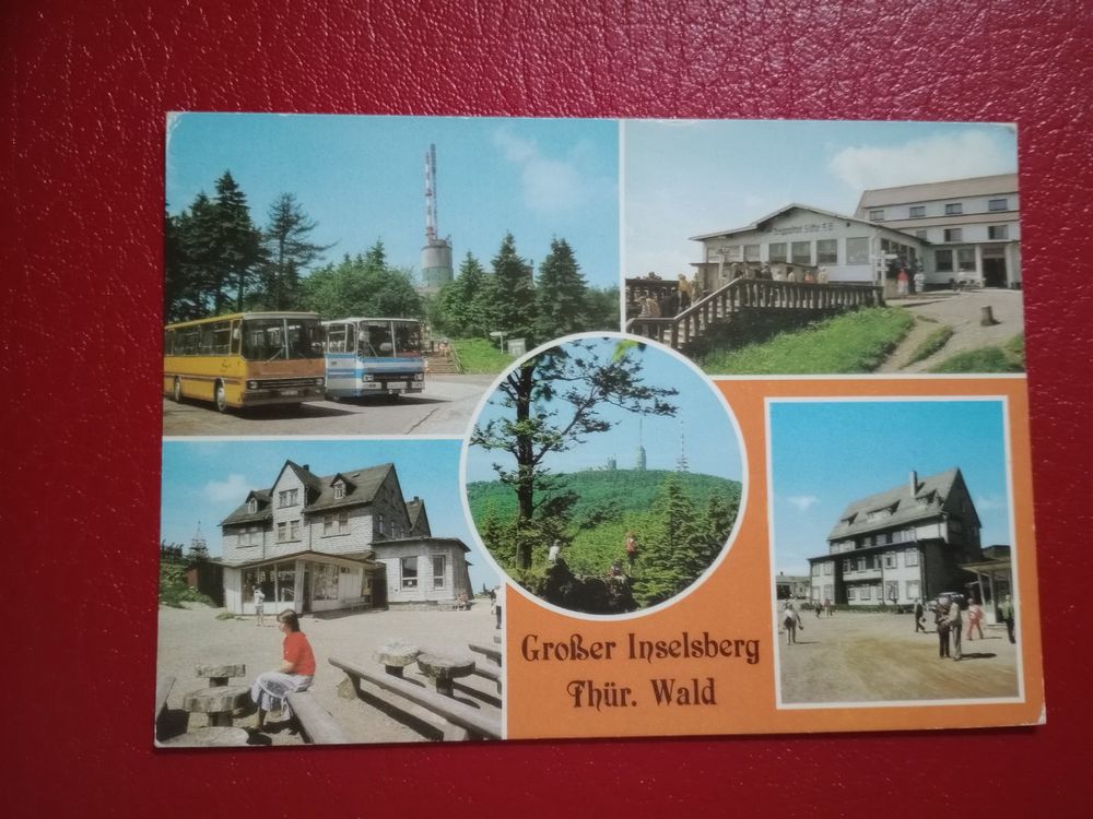 AK DDR Gosser Inselberg Thüringer Wald mit Reisecar (Gebraucht) in ...