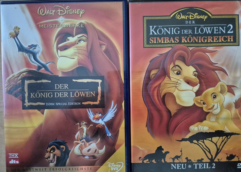Disney Meisterwerke, König der Löwen 1+2 DVD Set (Neu (gemäss ...