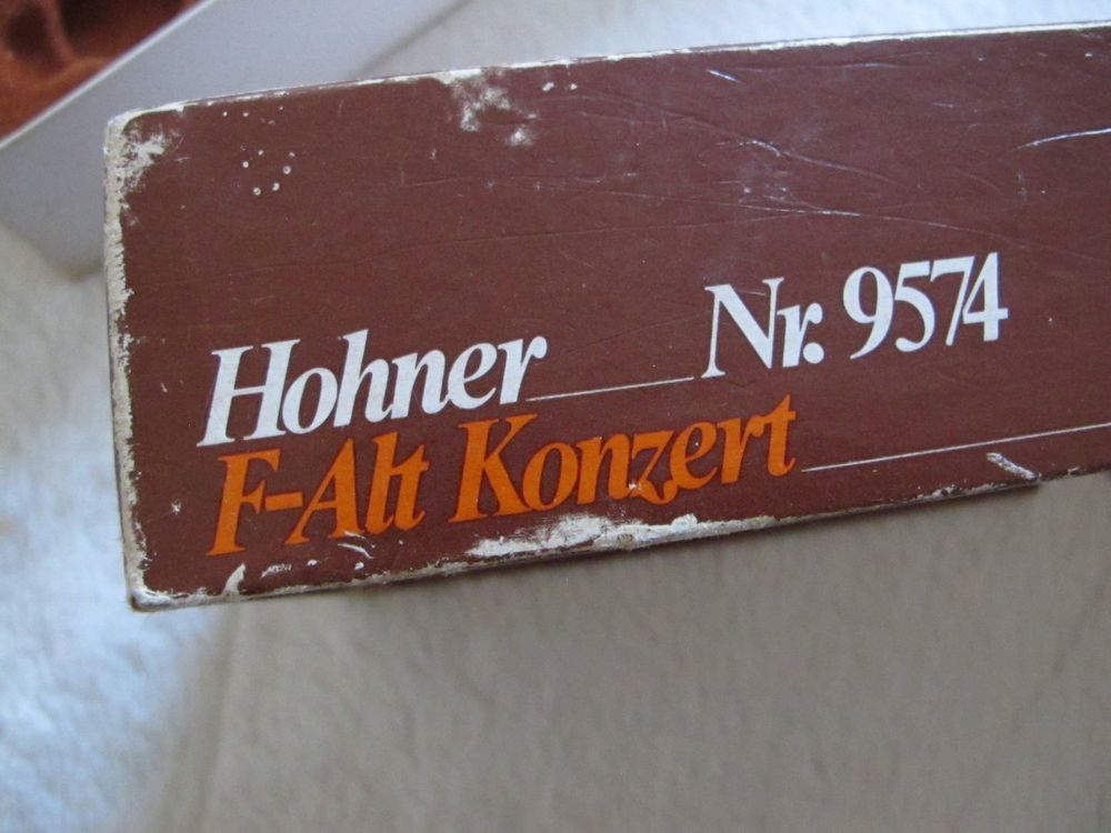 Hohner Blockflöte F-Alt Konzert 9574 Recorder In Origina Box (Gebraucht ...