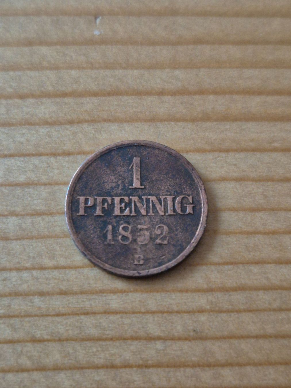 DE-1 Pfennig 1852 B Zustand gemäss Bilder (Gebraucht) in Oberuzwil für ...