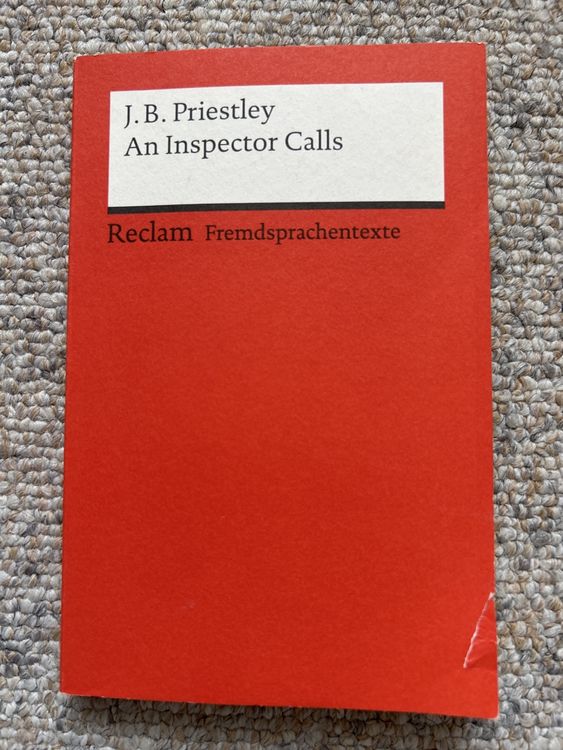 J.B. Priestley - An Inspector Calls, Reclam, Drama (Gebraucht) in ...