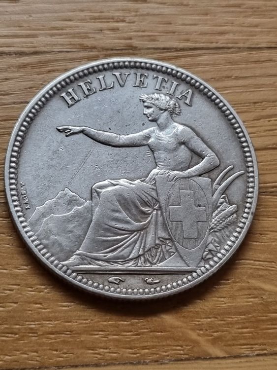 5 Franken 1850 - sitzende Helvetia | Kaufen auf Ricardo