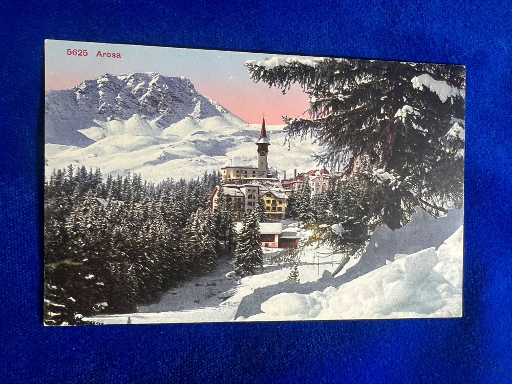 Arosa Winter-Postkarte, um 1920, ungelaufen (Gebraucht) in Hermetschwil-Staffeln für CHF 6 – mit ...