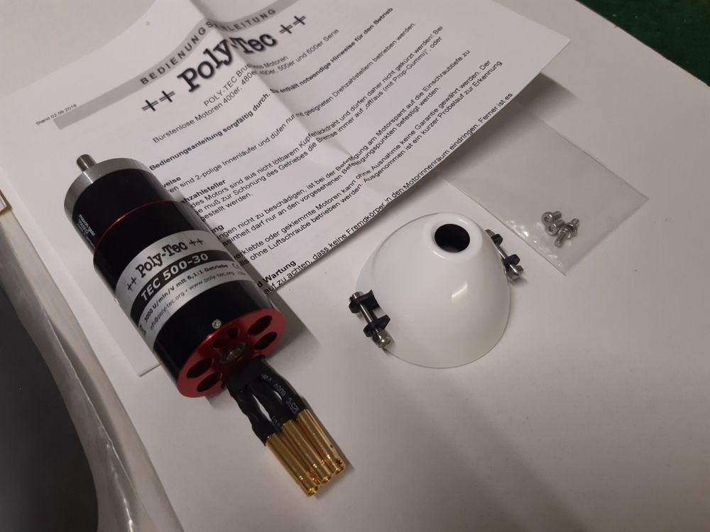 E-Motor Poly-Tec 500-30 mit Getriebe 6,1:1 (Neu (gemäss Beschreibung ...