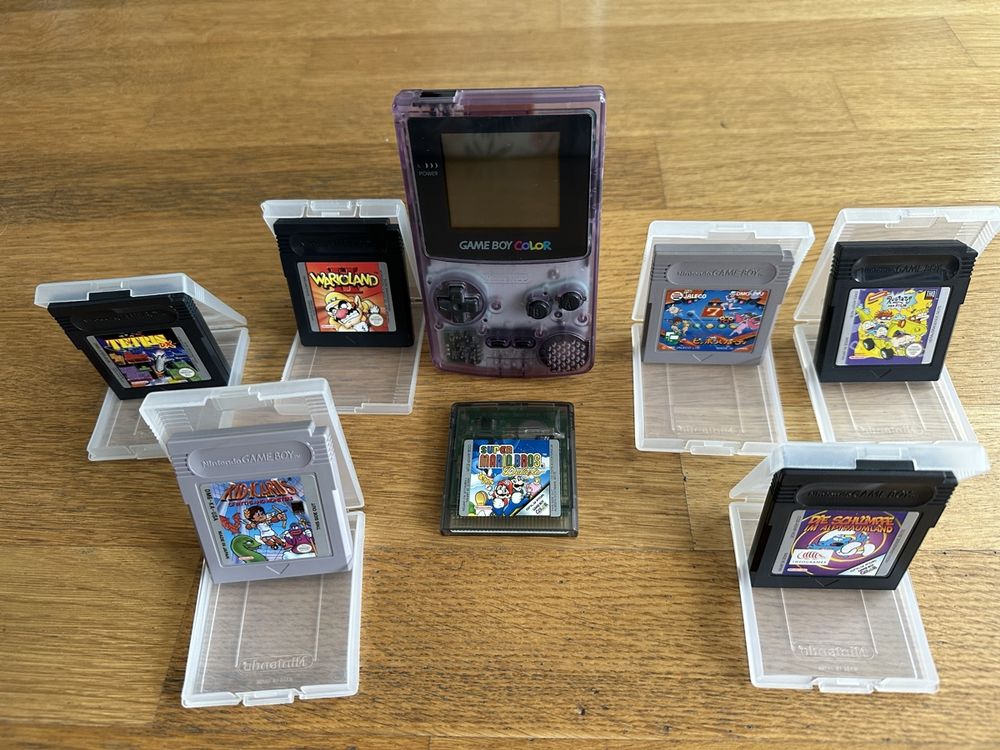 Game Boy Color transparent inkl. 7 Spiele (Gebraucht) in Zug für CHF ...