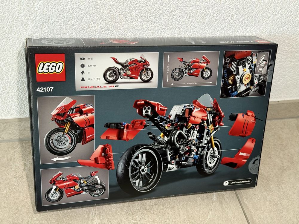 LEGO Technic 42107 Ducati Panigale V4 R - Neuwertig! (Neu und ...