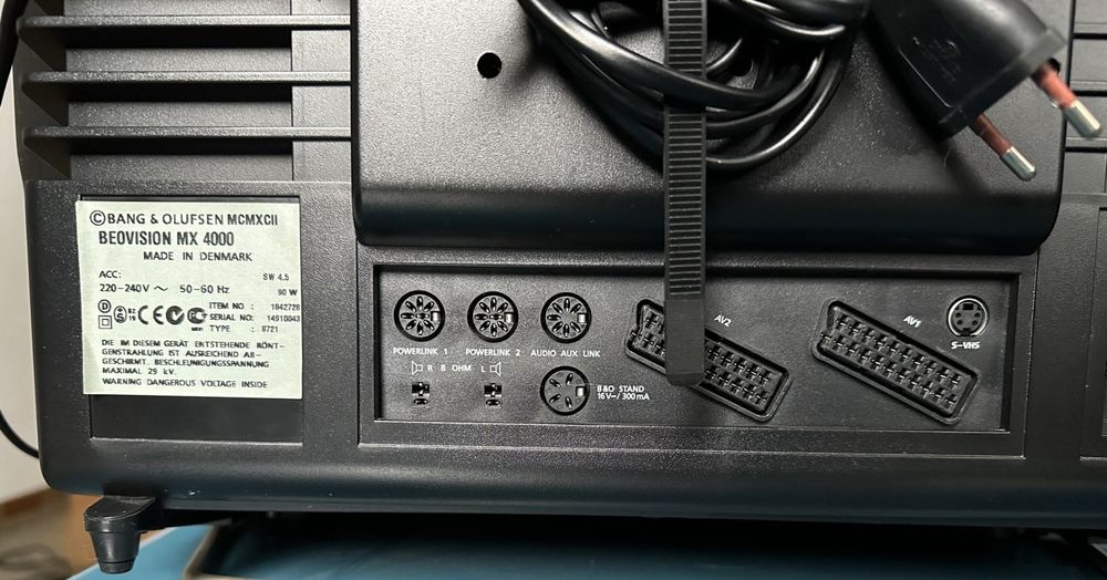 TV Bang & Olufsen BeoVision MX4000 / 50/60Hz RGB SCART (Gebraucht) in ...