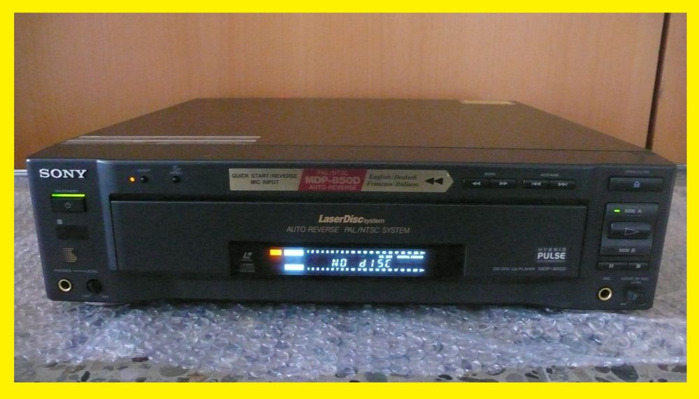 SONY MDP-850D LaserDisc System für PAL & NTCS und Audio CDs (Gebraucht ...