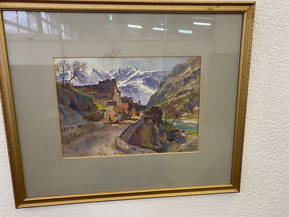 Fritz Edouard HUGUENIN-LASSAUGUETTE (1842-1926) Aquarelle (Gebraucht) in Payerne für CHF 536 ...