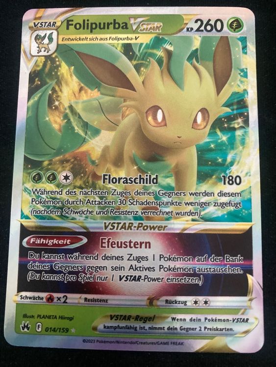 Pokemonkarte Folipurba Vstar (Neu (gemäss Beschreibung)) in Neuhausen für CHF 7.5 – mit ...