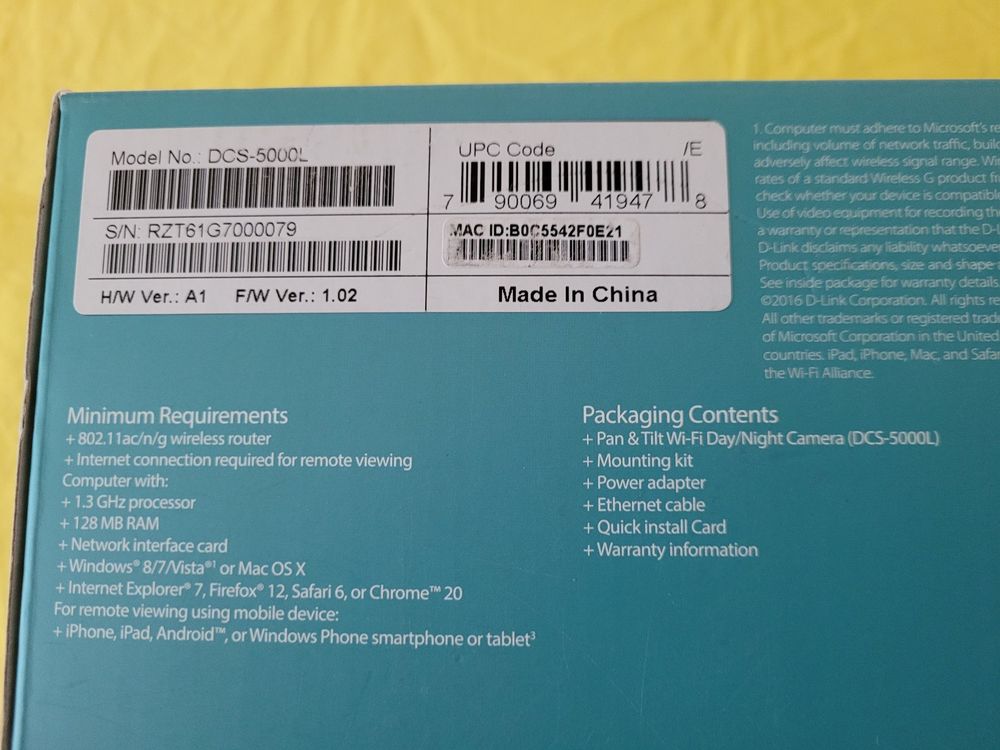 D-link DCS-5000L Überwachungskamera | Kaufen auf Ricardo