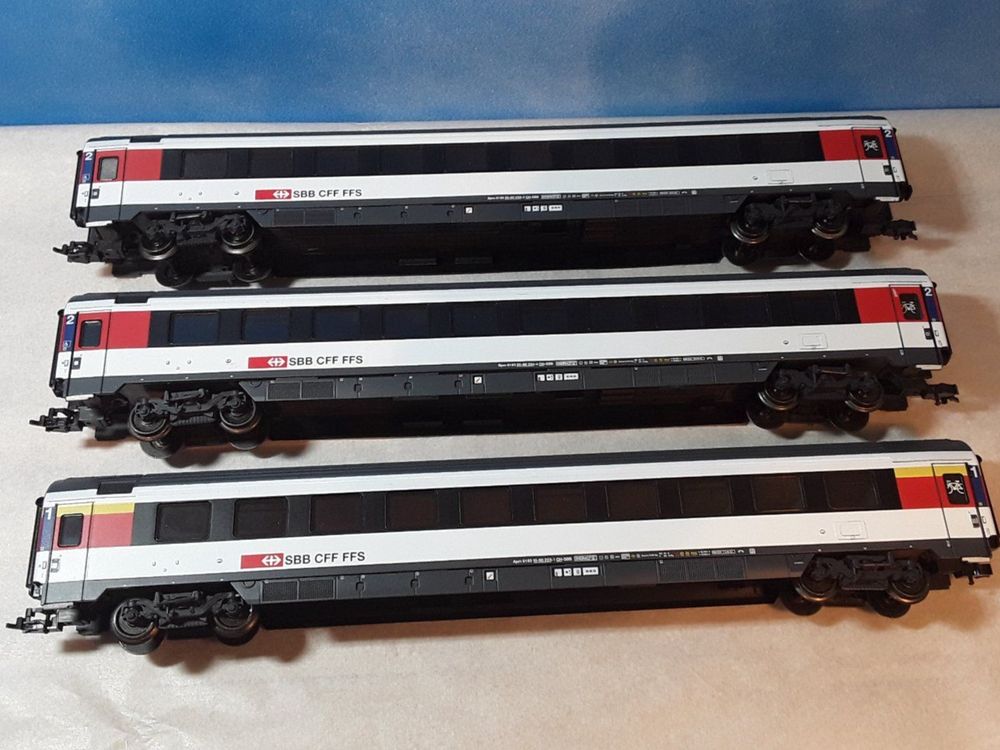 3 x Märklin _ SBB Intercity Schnellzugwagen Set _ Spur H0 (Gebraucht) in Rüti ZH für CHF 167 ...