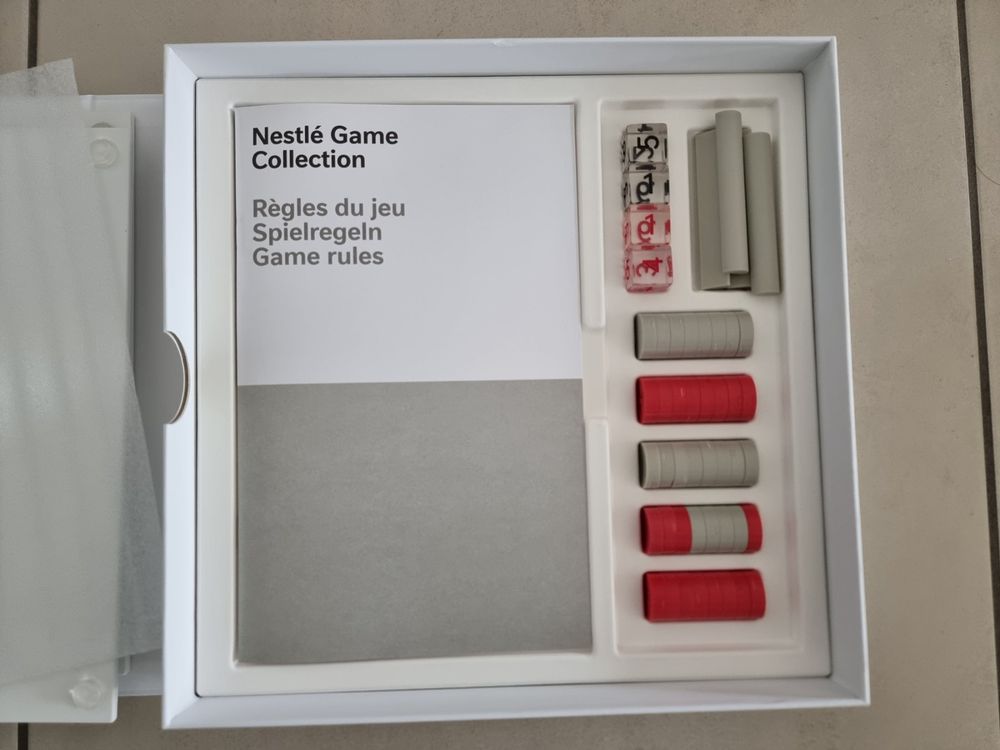 Nestlé Board Game Backgammon Chess Checker sehr selten -E78 (Neu ...