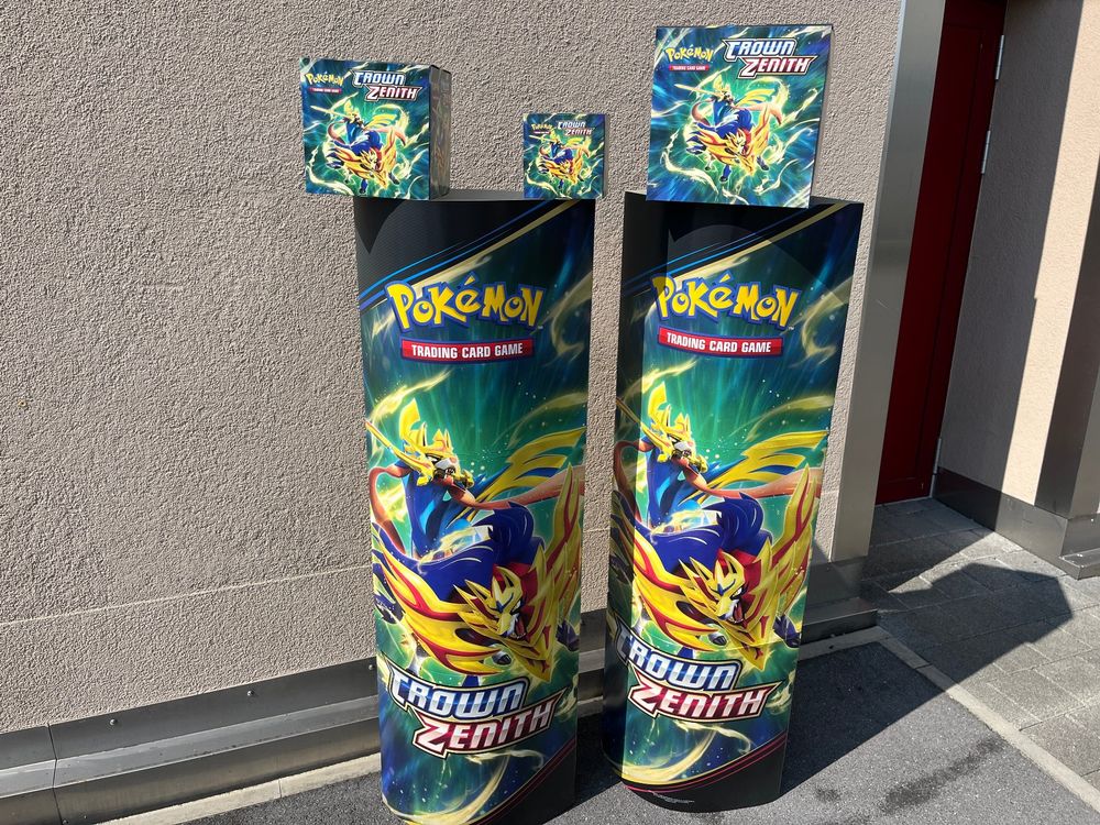 5x Werbematerial aus Karton, Pokémon - Schwert&Schild, Zenit (Neu und ...