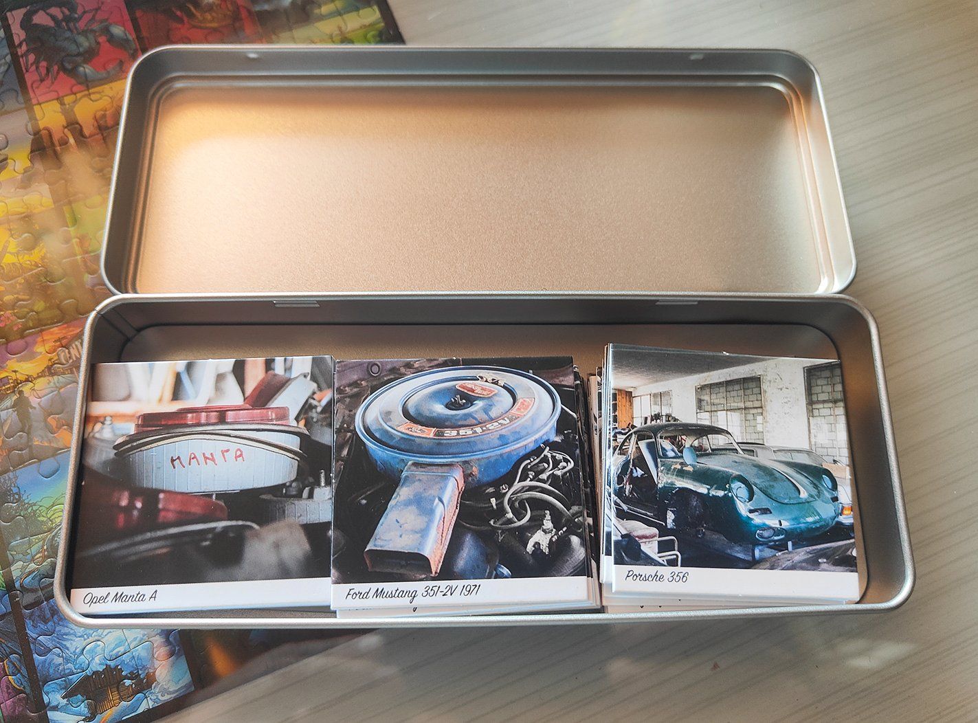 Memory Spiel mit 48 Karten Thema Lost Cars ... in Blechdose (Neu ...