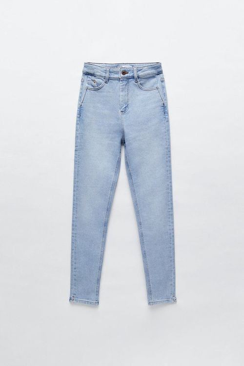 ZARA High Waist Skinny Jeans hellblau Gr.38 (36) NEU (Neu und originalverpackt) in Rotkreuz für ...