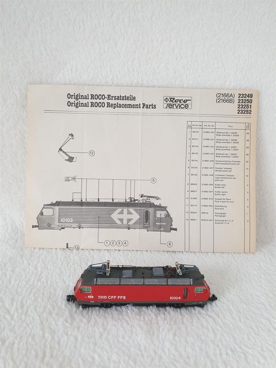 Spur N/GS Roco SBB E Lok Re4/4 rot 10104 | Kaufen auf Ricardo