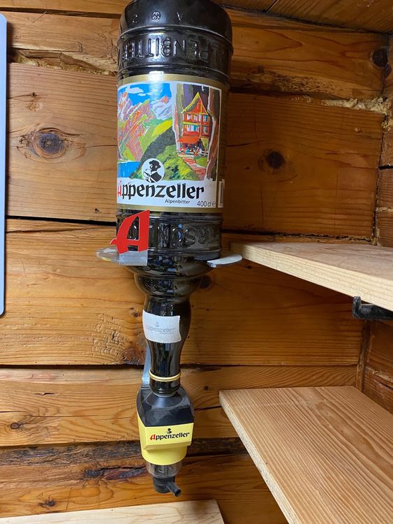 Appenzeller-Alpenbitter.. Flasche /Wandhalterung.. | Kaufen auf Ricardo