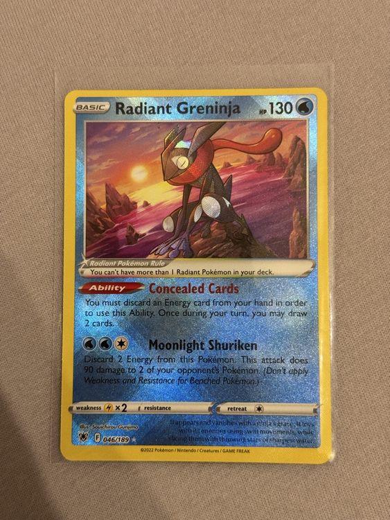 Pokémon Radiant Greninja 046/189 Astral Radiance (Neu (gemäss ...
