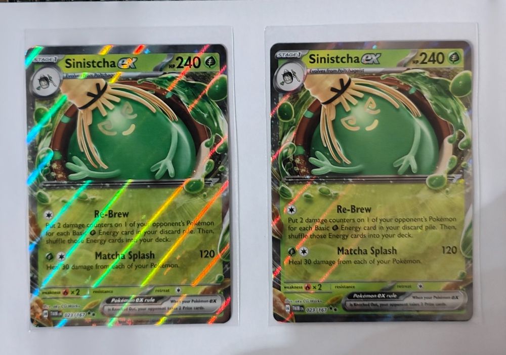 2x Sinistcha EX Pokemon Karte Full Art 108/114 (Neu und ...