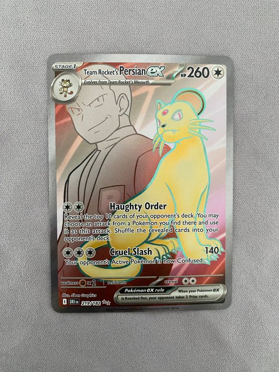 Pokemon / Team Rockets Persian ex 219/182 Destined Rivals EN (Neu ...