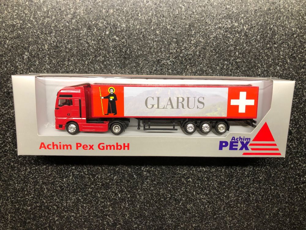 Achim PEX MAN Lastwagen 1:87 Metallgehäuse, Kt. Glarus (Neu (gemäss ...