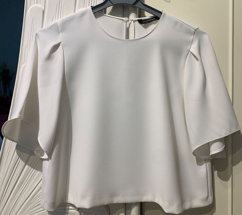 Zara weisse Bluse, Gr. S | Kaufen auf Ricardo