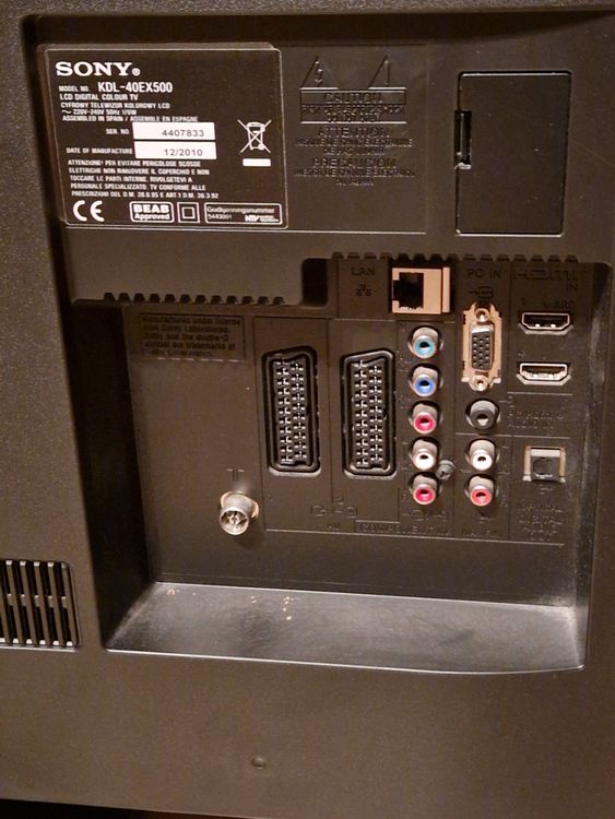 Fernseher Sony Bravia KDL-40EX500 (Gebraucht) in Alterswil FR für CHF ...