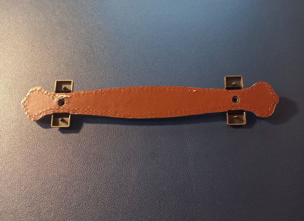 20x Ledergriff Möbel Retro 128mm - Poignée cuir pour meuble (Neu und ...