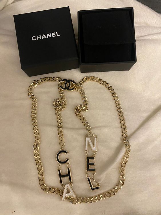 Chanel Cambon b22 Letter BEIM Golden Necklace / Choker (Gebraucht) in ...