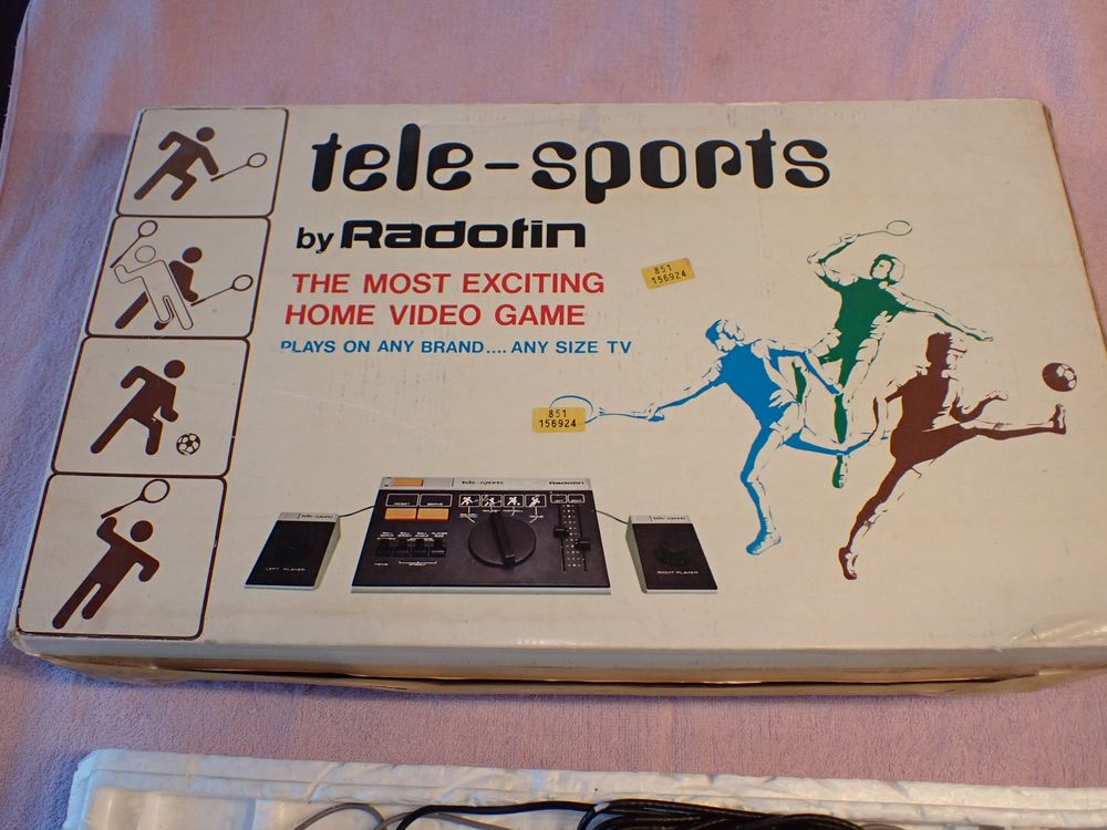 tele-sports by Radofin Home Video Game + Originalkarton 70er (Gebraucht ...