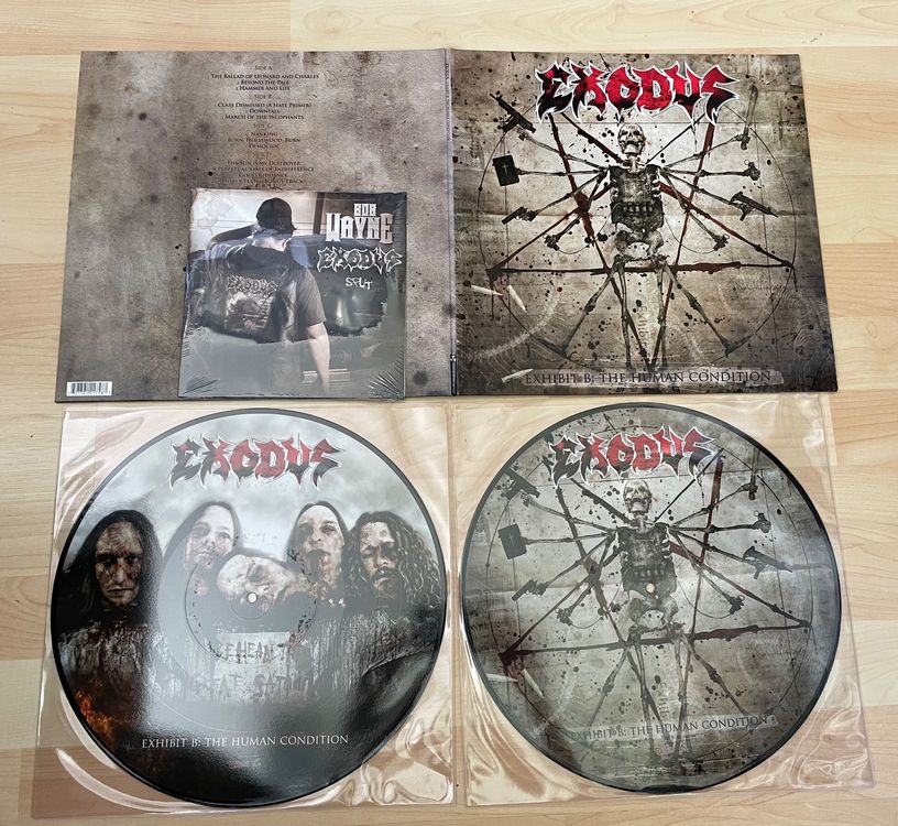 Exodus Exhibit B: The Human Condition Vinyl Picture Disc 1st (Neu (gemäss Beschreibung)) in ...