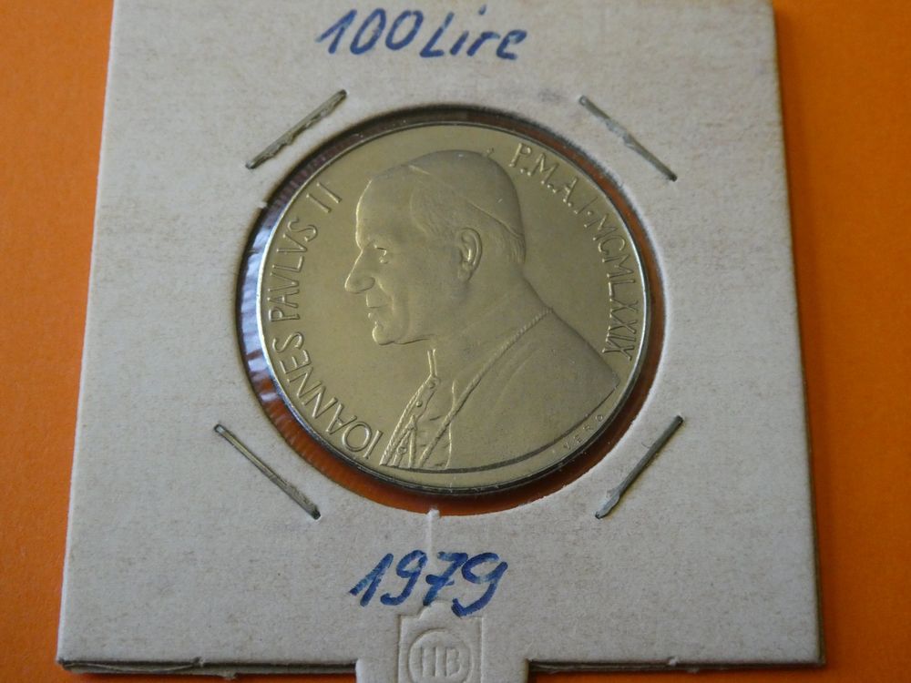 Vatikan 1979, 100 Lire (Gebraucht) in Hinterforst für CHF 1 – mit Lieferung auf Ricardo kaufen