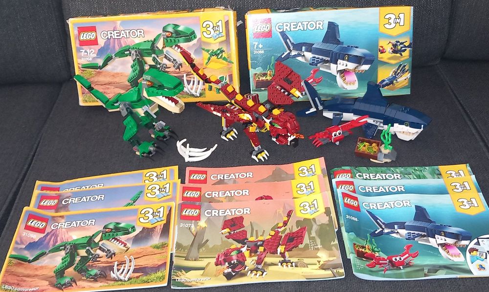 LEGO Creator 3 en 1, 31058, 31073, 31088, complet avec plans (Gebraucht ...
