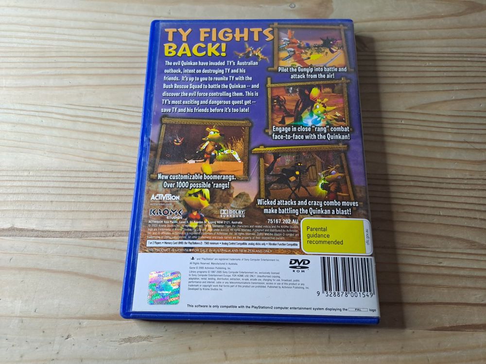 TY 3 The Tasmanian Tiger Night of the Quinkan PAL AUS - PS2 (Gebraucht) in Welschenrohr für CHF ...