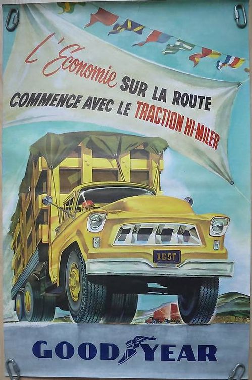 Werbeplakat, Werbeposter, affiche publicitaire, Good Year B+ (Neu ...