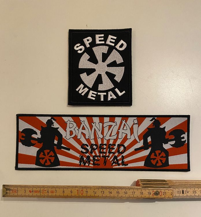 BANZAI SPEED METAL Patch Aufnäher 80s Heavy Metal Thrash | Kaufen auf ...