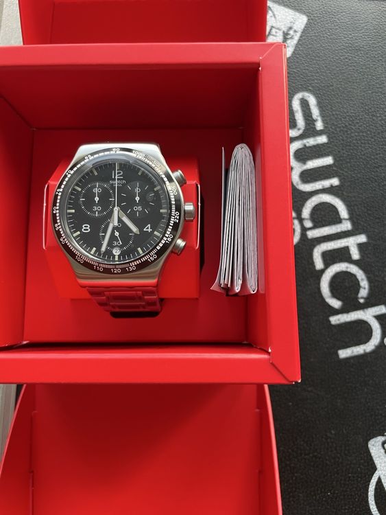 Swatch Uhr Irony Night Flight YVS444GC (Neu und originalverpackt) in ...