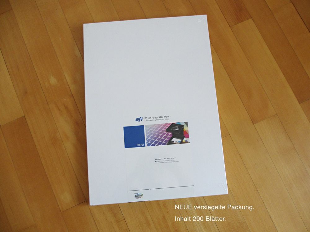 EFI Proof- / Foto Papier 5120 Matt 120 g/qm, Format A2 (Neu und ...