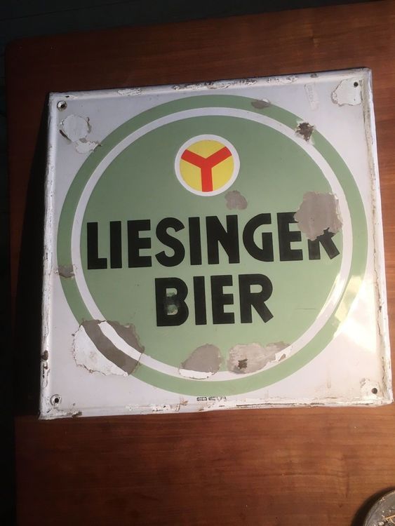Emailschild LIESINGER BIER (Gebraucht) in für CHF 33 – mit Lieferung ...