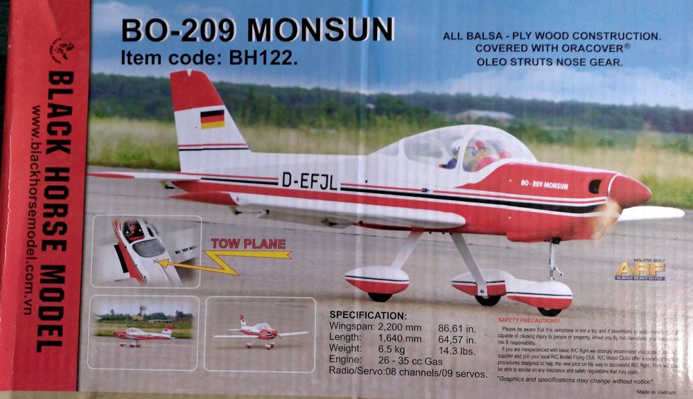 BO-209 Monsun 2200mm RC Modell von Pichler ungebaut (Neu (gemäss Beschreibung)) in Saland für ...