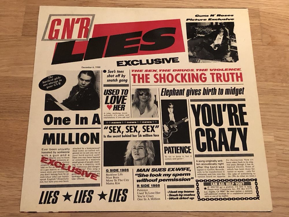 GUNS N’ROSES. 1988. GN‘R Lies (Gebraucht) in Faulensee für CHF 80 – mit ...