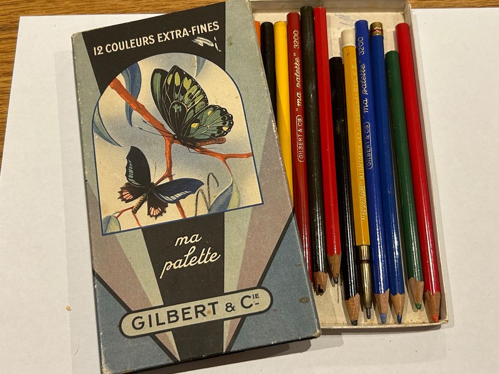 Crayons ancien dans sa boîte Gilbert&Co | Kaufen auf Ricardo
