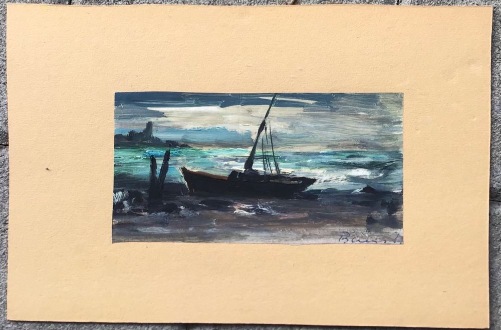 Küsten Szene Gemälde Unleserlich Signiert (Gebraucht) in Root für CHF 5 – mit Lieferung auf ...