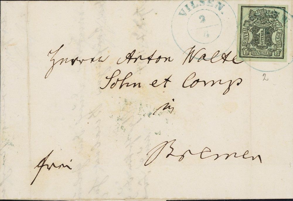 Alt-Deutschland, Hannover Nr. 2 auf Brief von Vilsen | Kaufen auf Ricardo