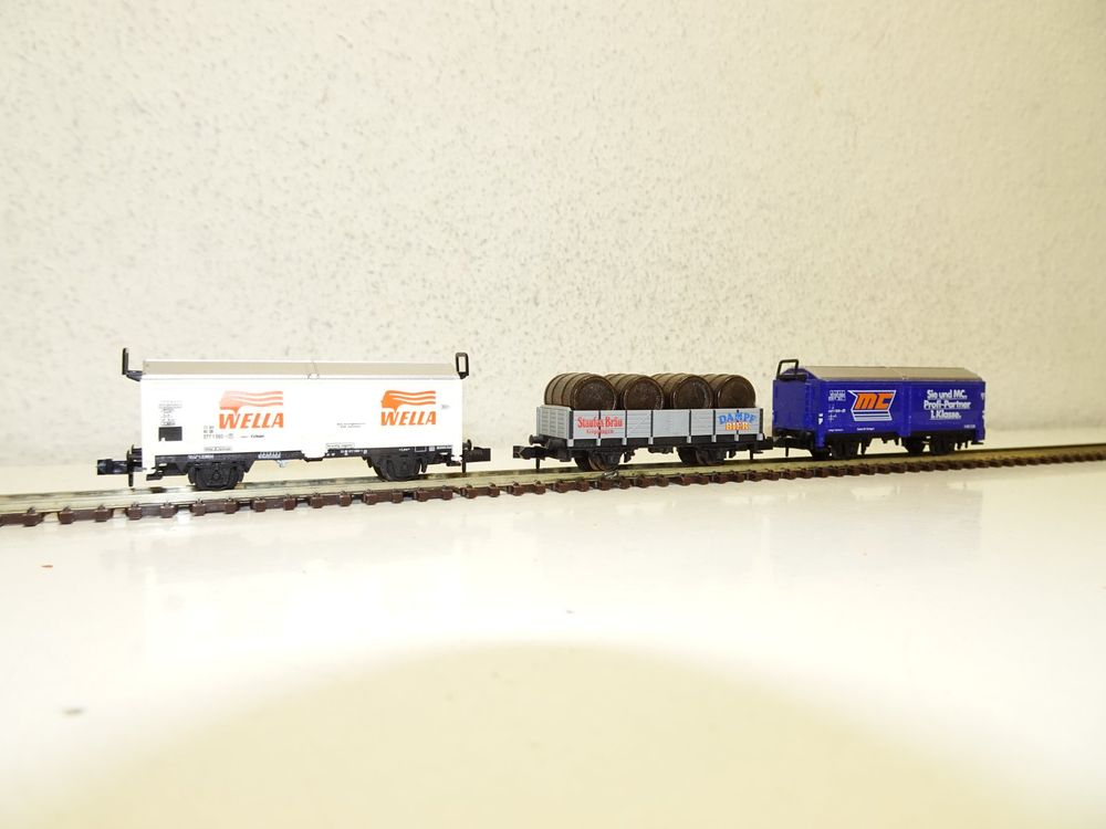 3 Minitrix Güterwagen Wella Fasswagen Spur N 3530 | Kaufen auf Ricardo