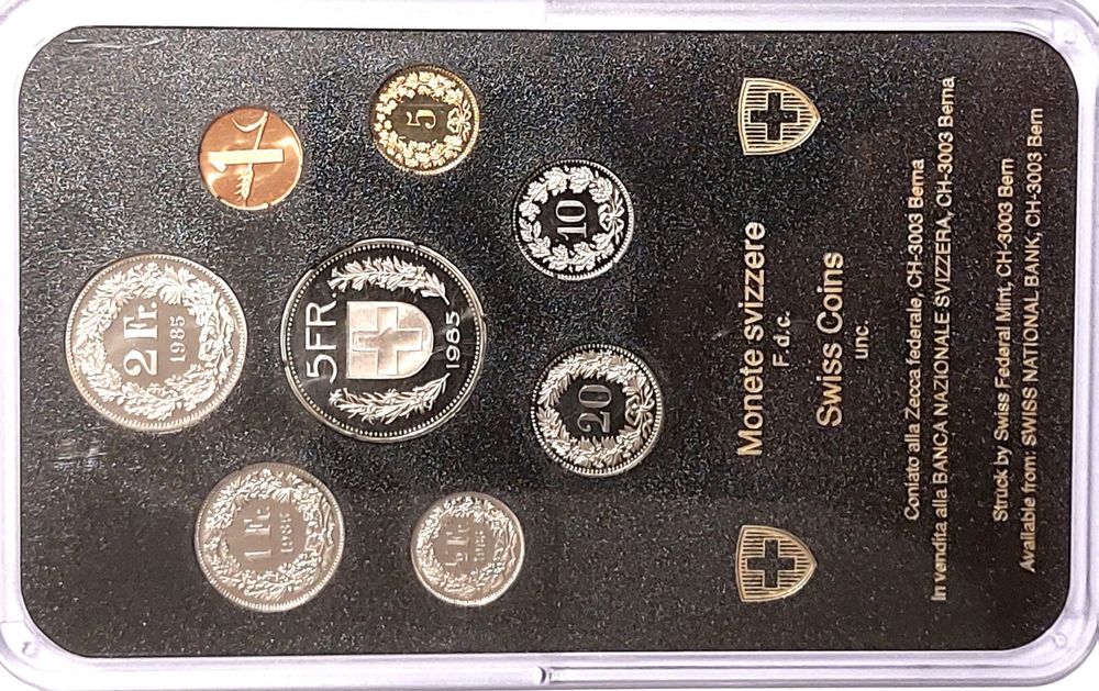 Münzsatz Schweiz 1985 stgl (Neu (gemäss Beschreibung)) in Arch für CHF 23 – mit Lieferung auf ...