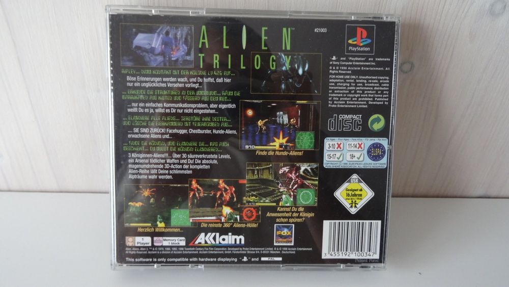 Alien Trilogy - PS1 - PlayStation 1 - komplett | Kaufen auf Ricardo
