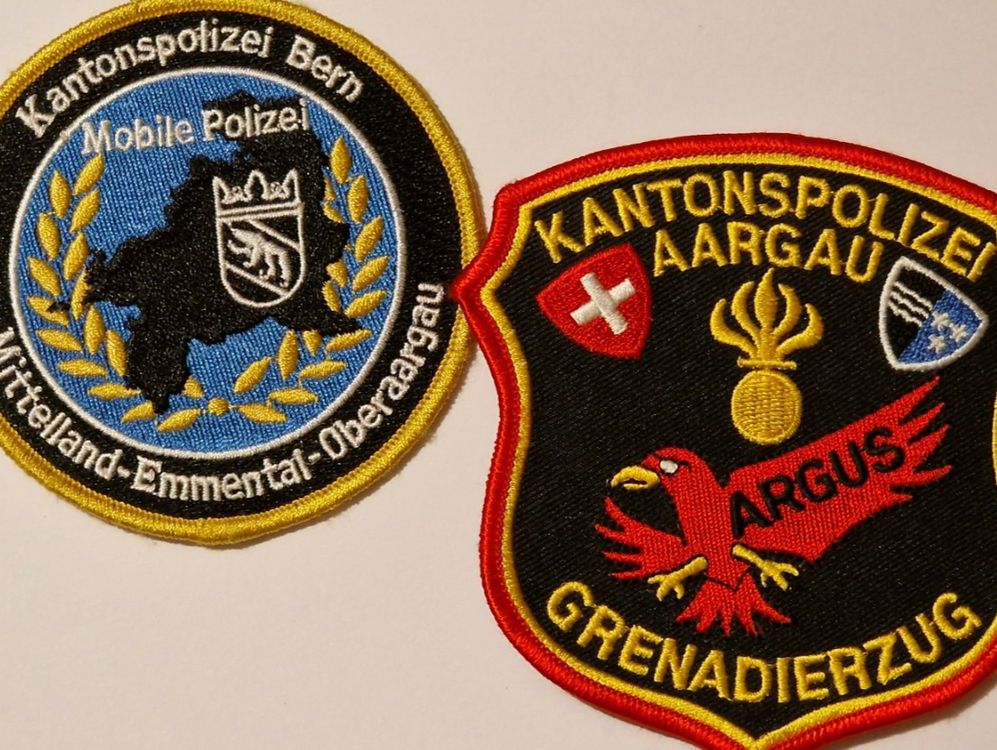 Duo Abzeichen Badge Polizei Klett Stoff neu (Neu (gemäss Beschreibung ...
